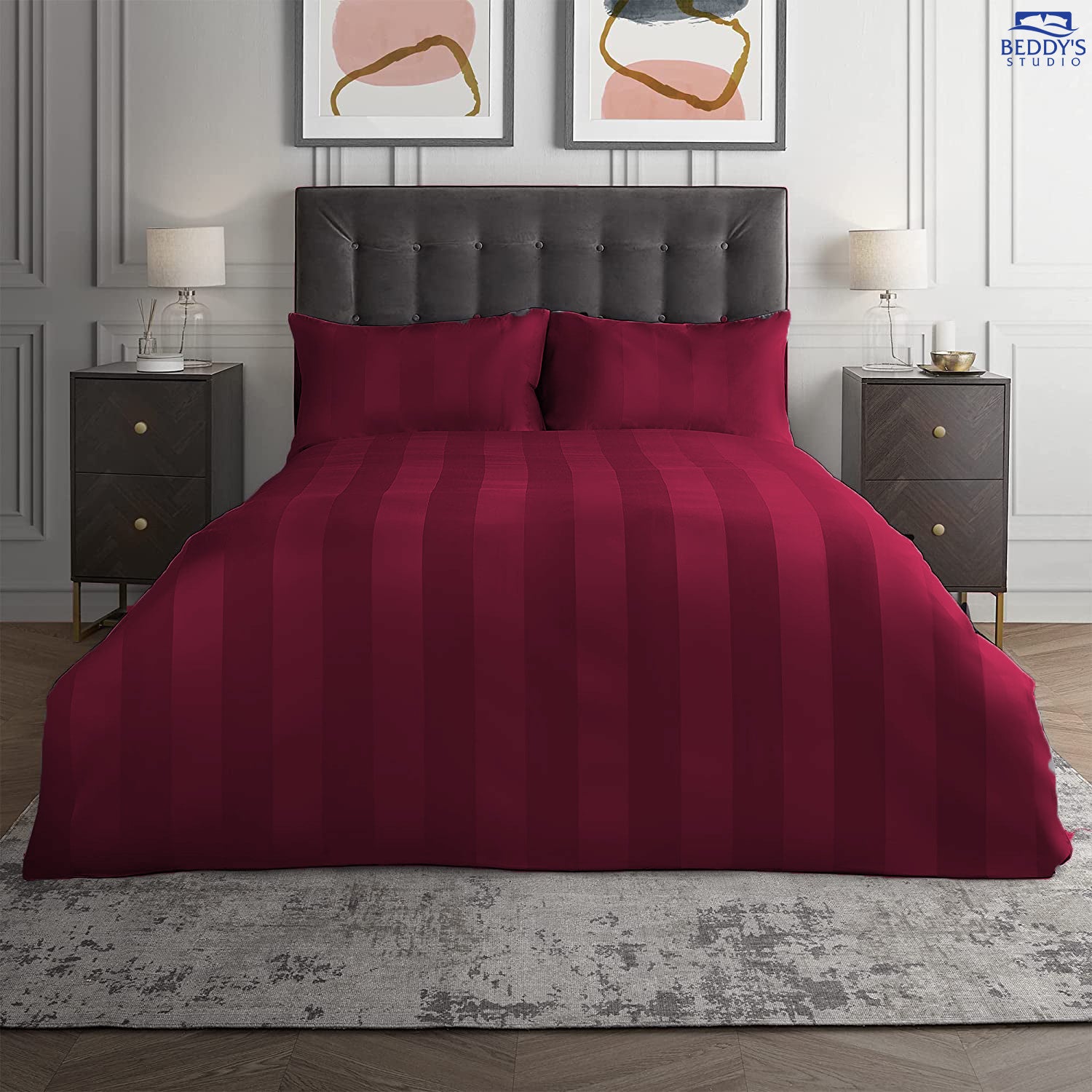 Hotel Stripe Duvet Cover Set | Luxurious Bedding | Beddy's Studio