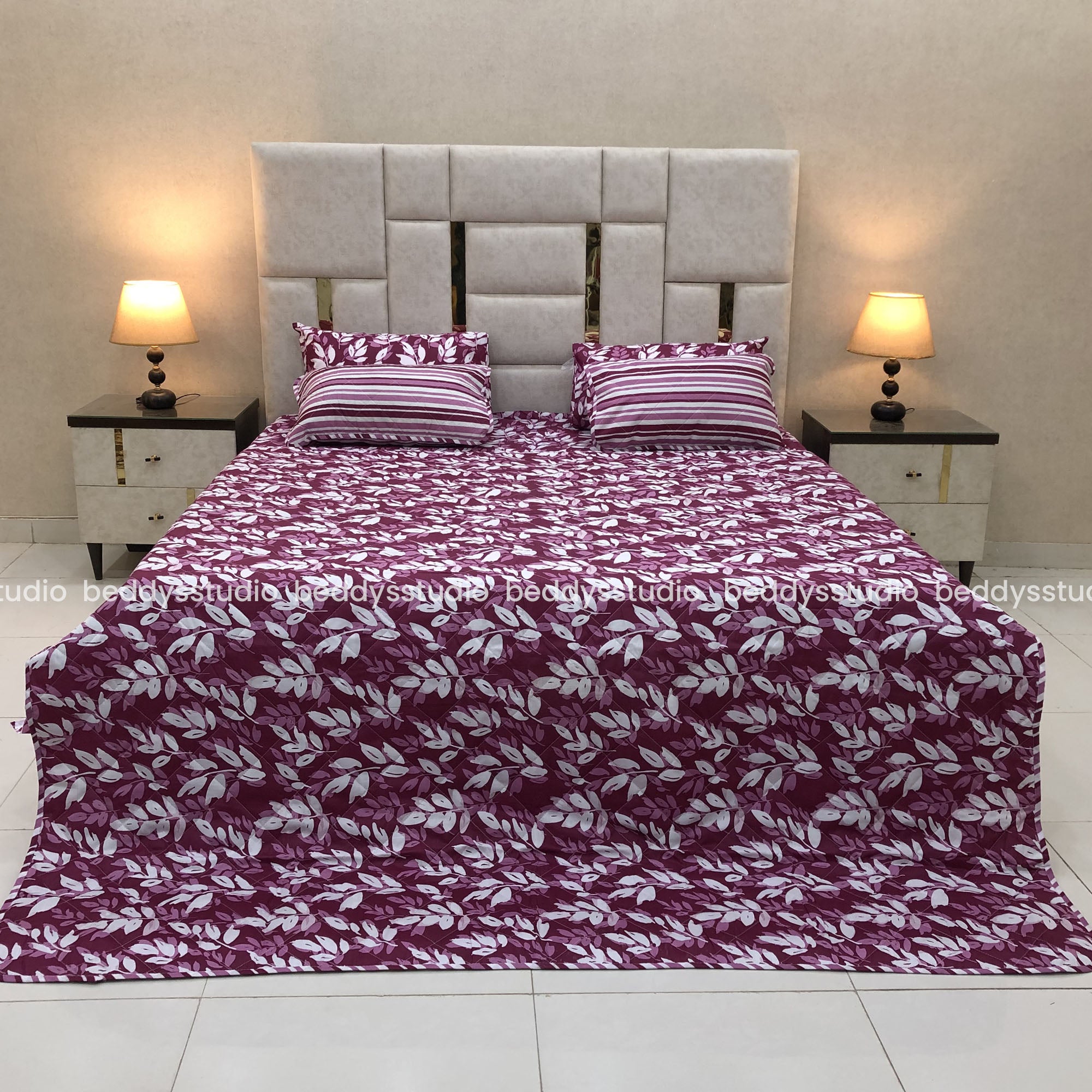 Radiant- Quilted Comforter Set 6 Pcs – Beddy's Studio