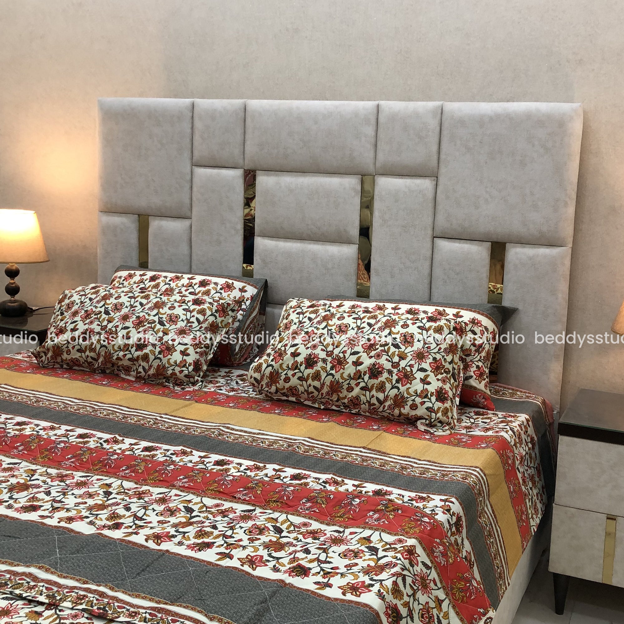 Tranquil- Quilted Comforter Set 6 Pcs – Beddy's Studio